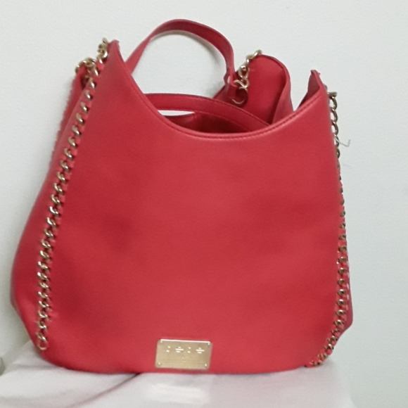 bebe | Bags | Bebe Red Tote | Poshmark